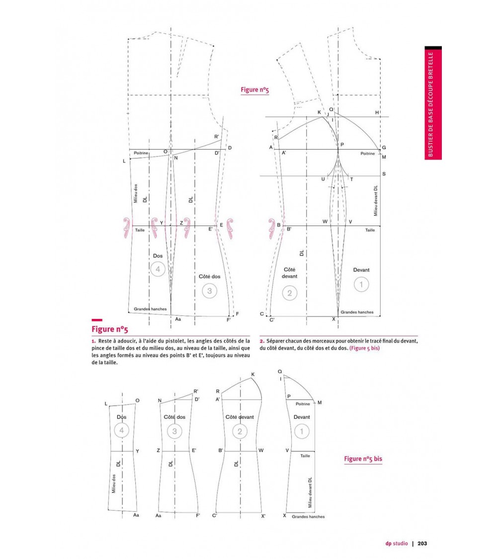 Basic bustier with shoulder strap seams