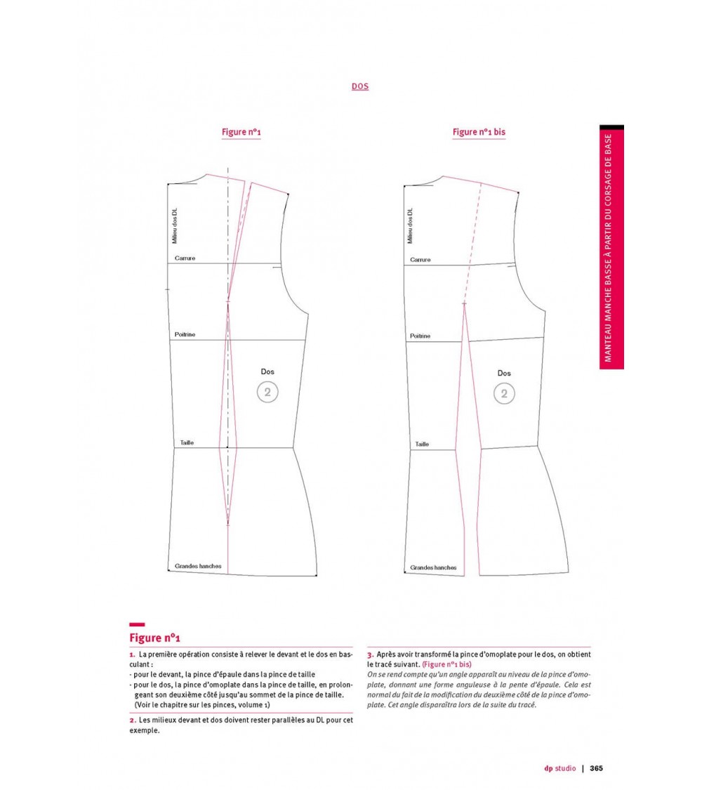 Coat with dropped-shoulder sleeves starting from the bodice base pa...