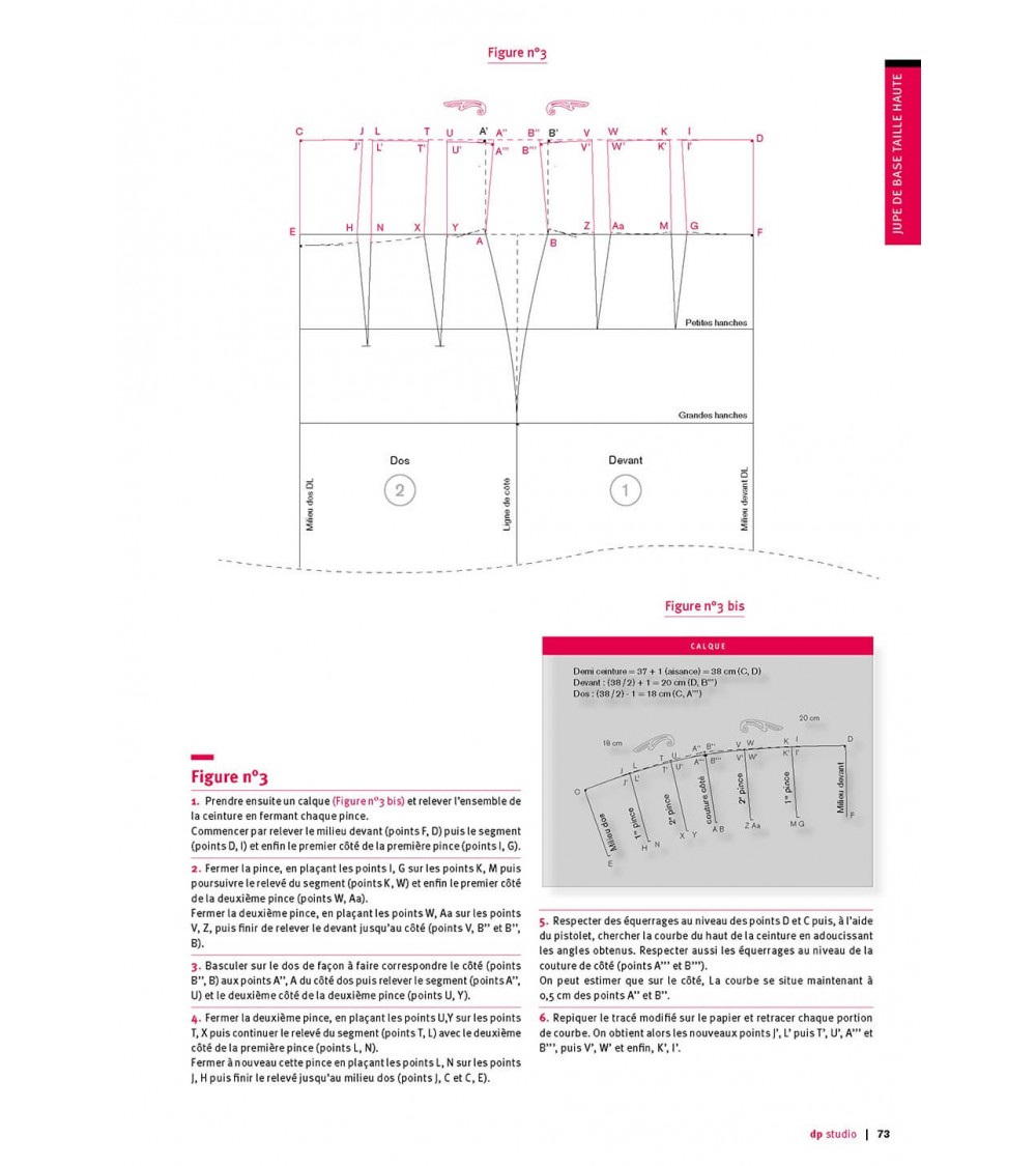 High-waisted skirt base
