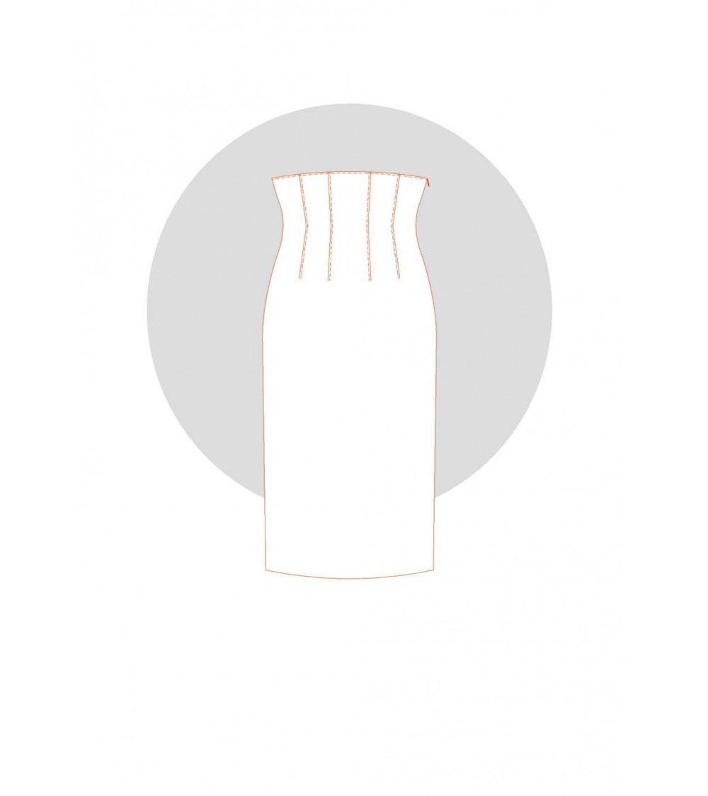 High-waisted skirt base