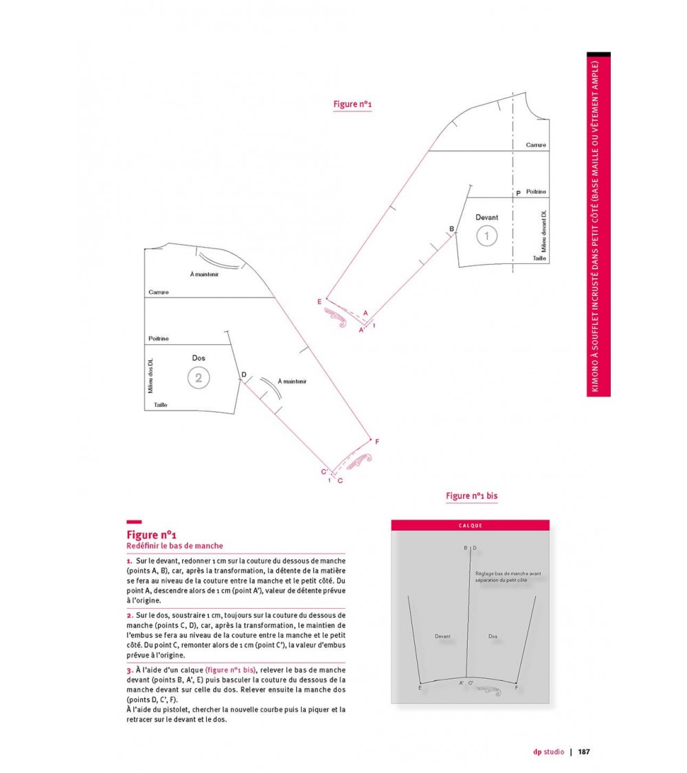 Kimono sleeve with inset gusset on the side piece (knitwear /loose ...