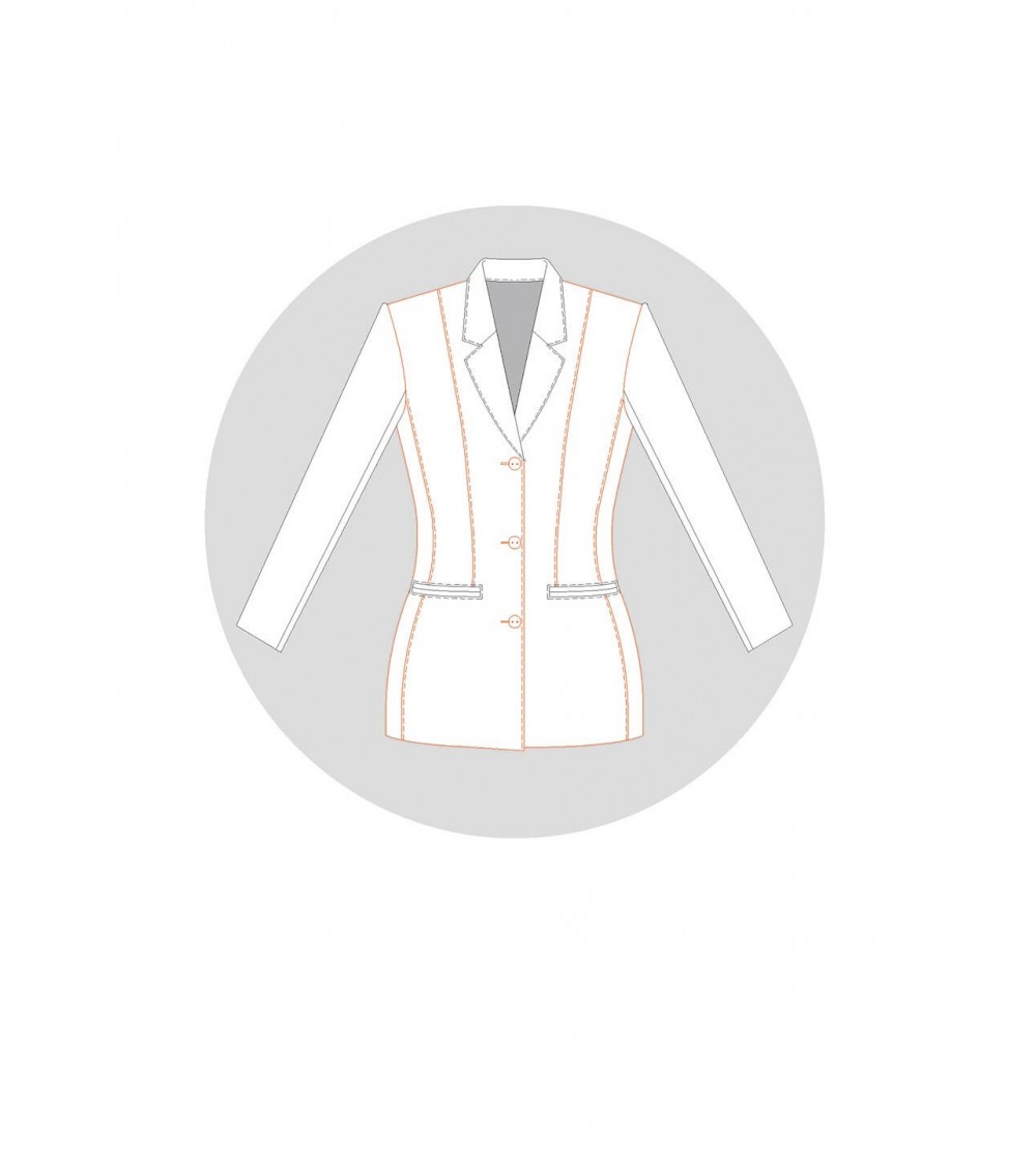 Dart manipulation in a pocket seam (tailored jacket base)