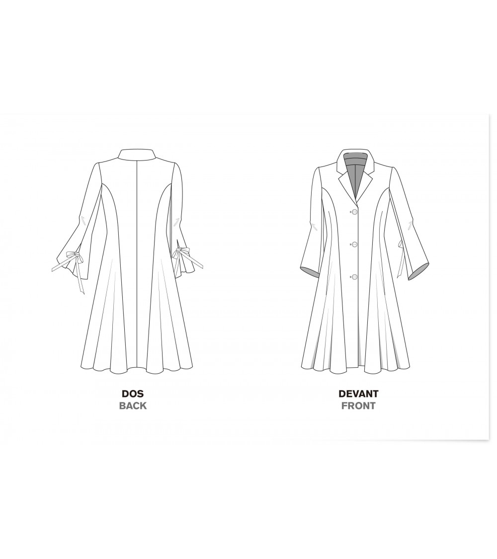 Le 102 Long flared jacket with princess seams pdf