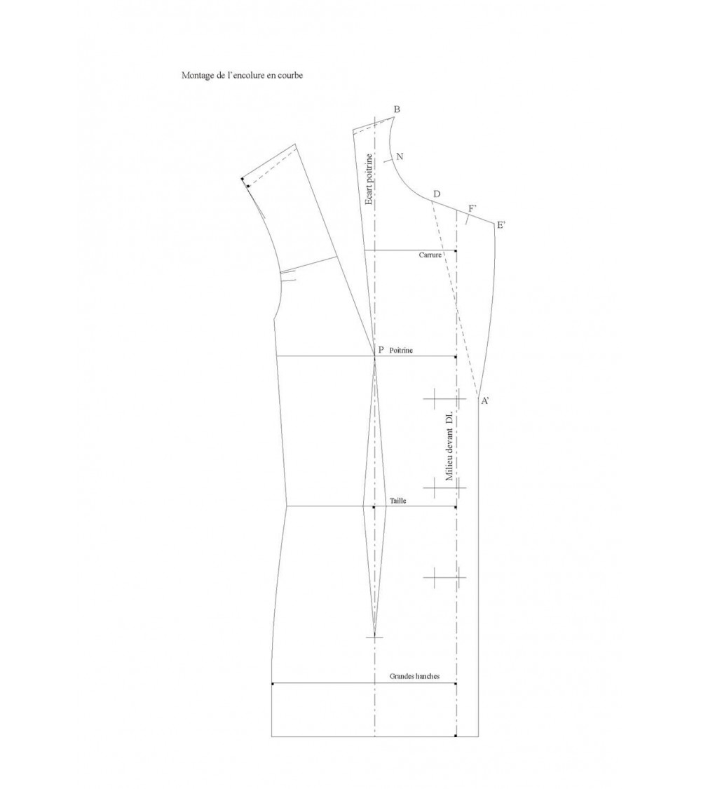Tailored collar base pattern