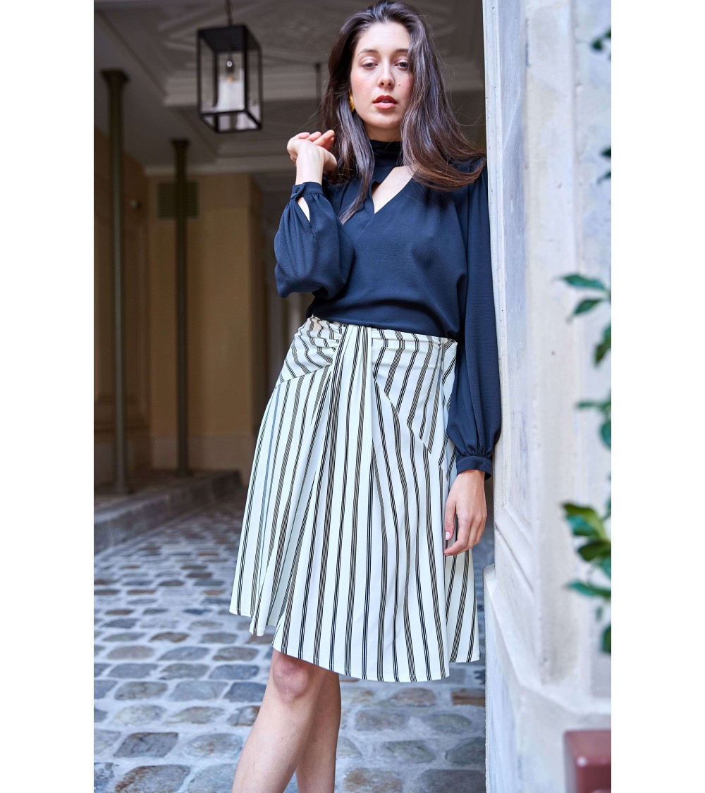 Le 417 Flared and drapery skirt yellow PDF