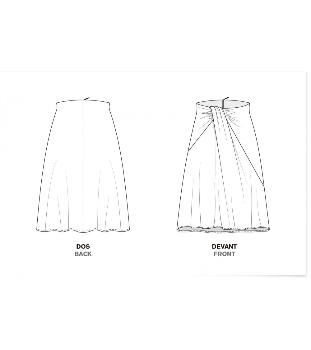 Le 417 Flared and drapery skirt yellow PDF