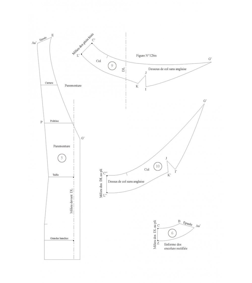 Col tailleur rapporté